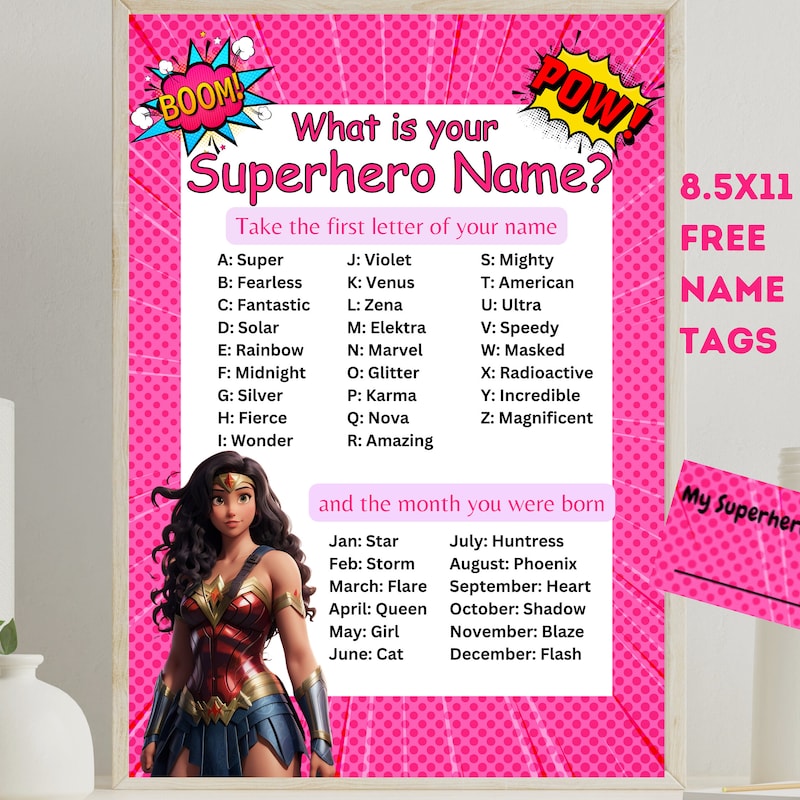 Superhero Party Sign - Etsy