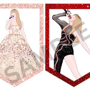 Taylor Swift Inspired Eras Tour Party Banner, Party Bunting, Instant ...