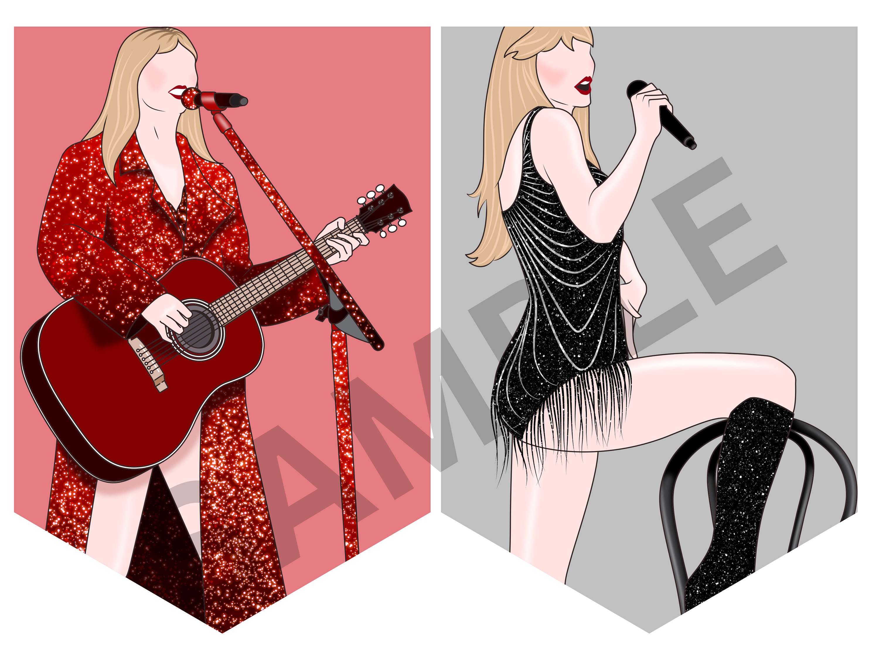 Taylor Swift Inspired Eras Tour Party Banner, Party Bunting, Instant ...