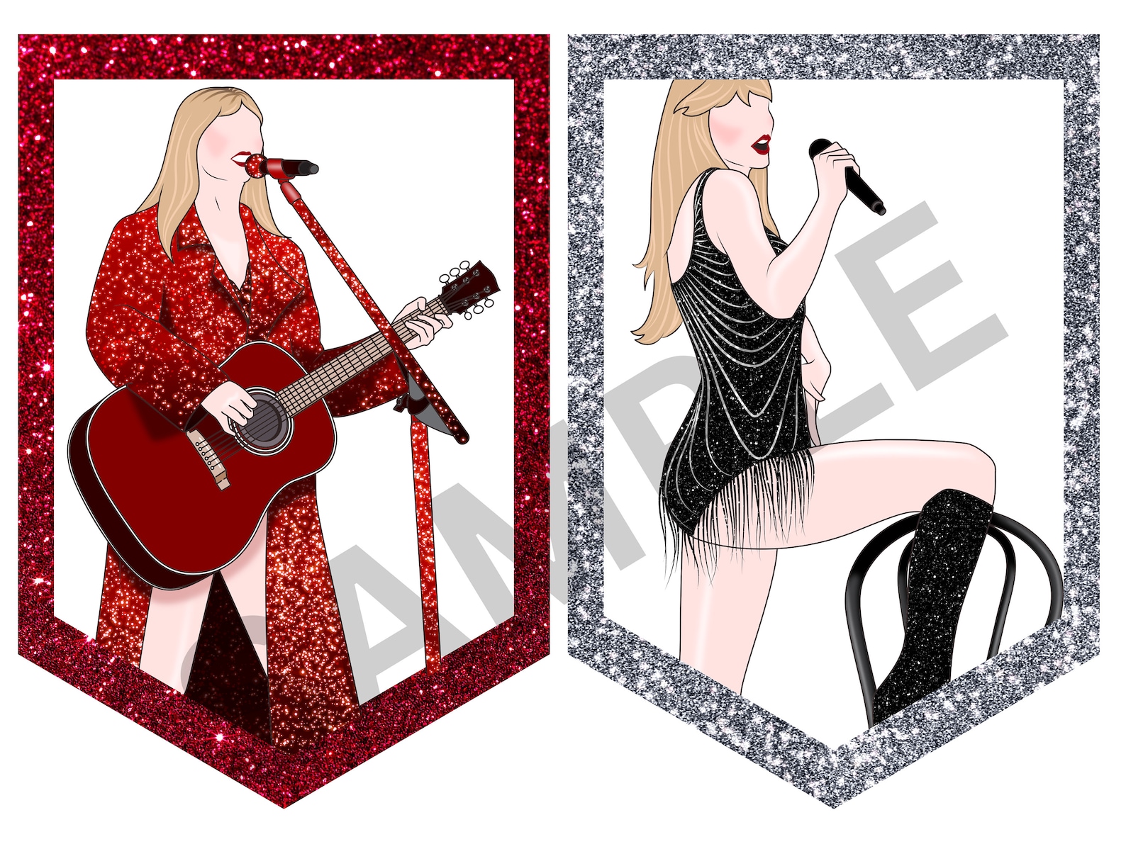 Taylor Swift Inspired Eras Tour Party Banner, Party Bunting, Instant ...