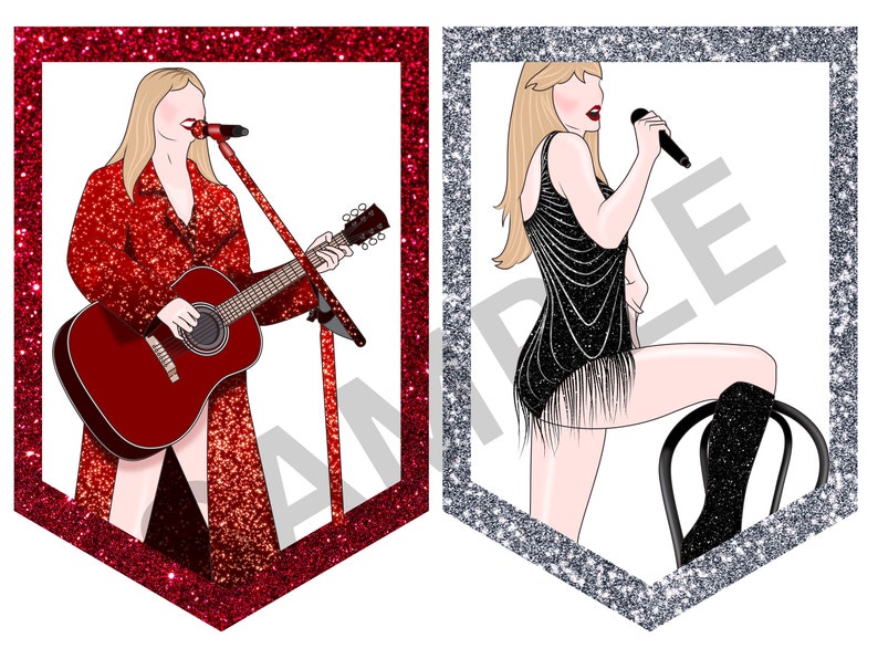 Taylor Swift Inspired Eras Tour Party Banner, Party Bunting, Instant ...