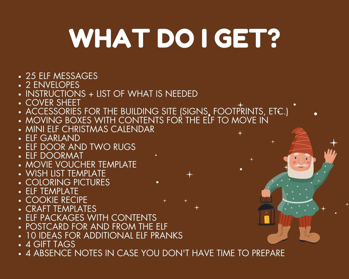 Christmas Elf Activity Kit Printable 25 Days of Elf Activities Elf ...