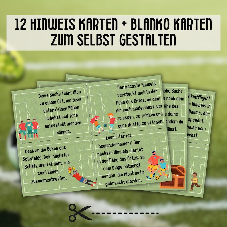 Fußball Schnitzeljagd für Kinder zum Ausdrucken, Fußball Schatzsuche ...