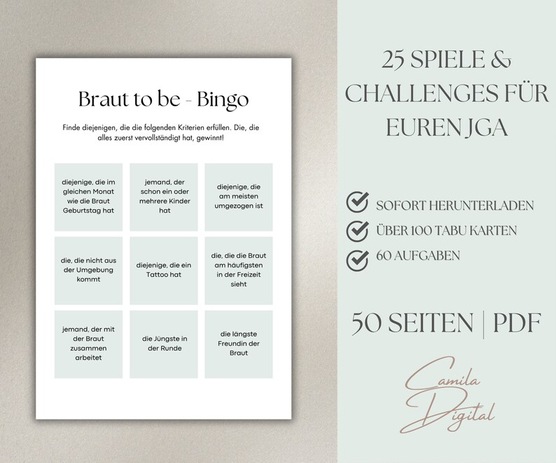 JGA Spiele, Hochzeit Spiel, Junggesellinnenabschied Aktivität ...