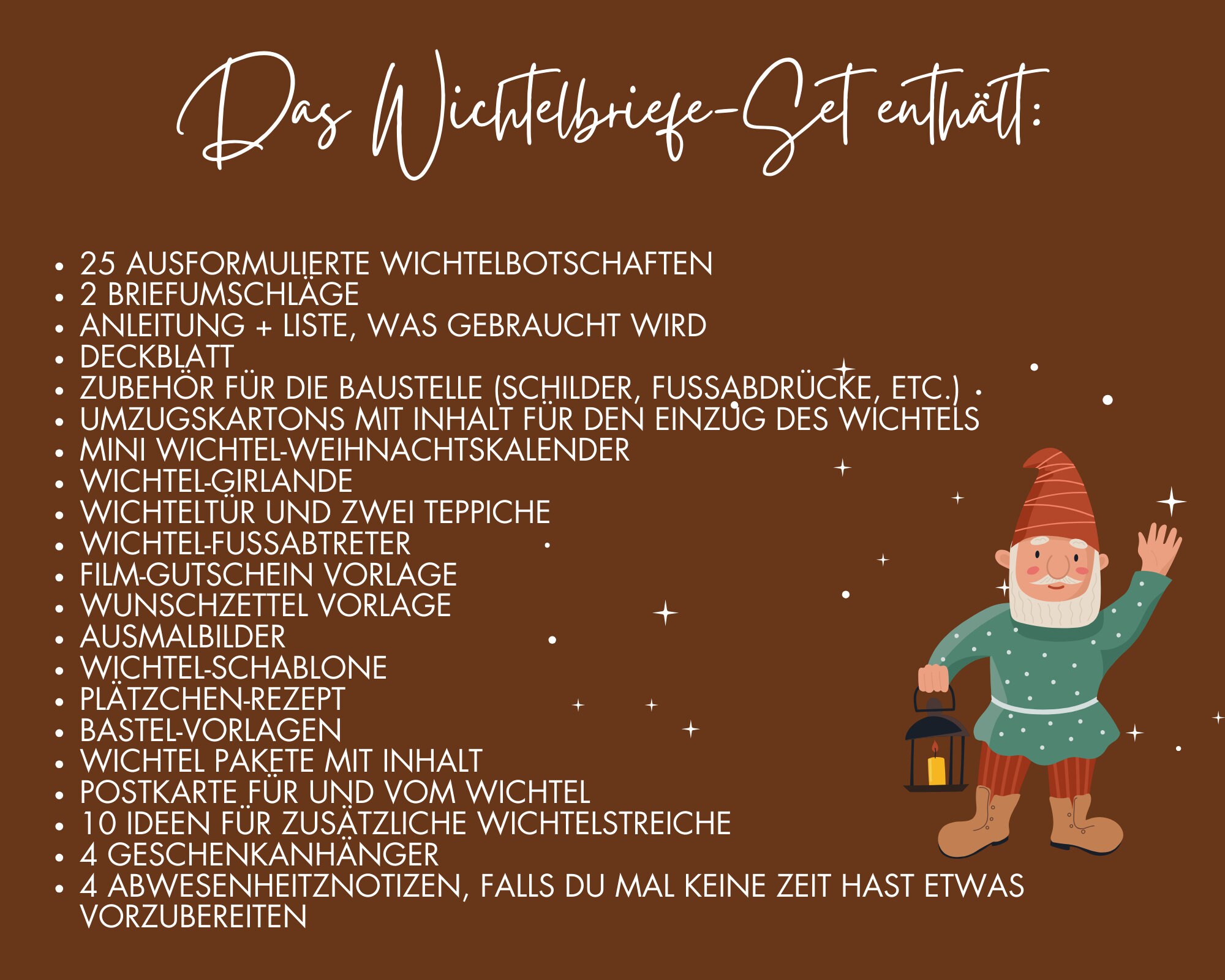 Wichtelwelt mit Wichteltür, Wichtelbaustelle und Wichtelbriefen zum ...