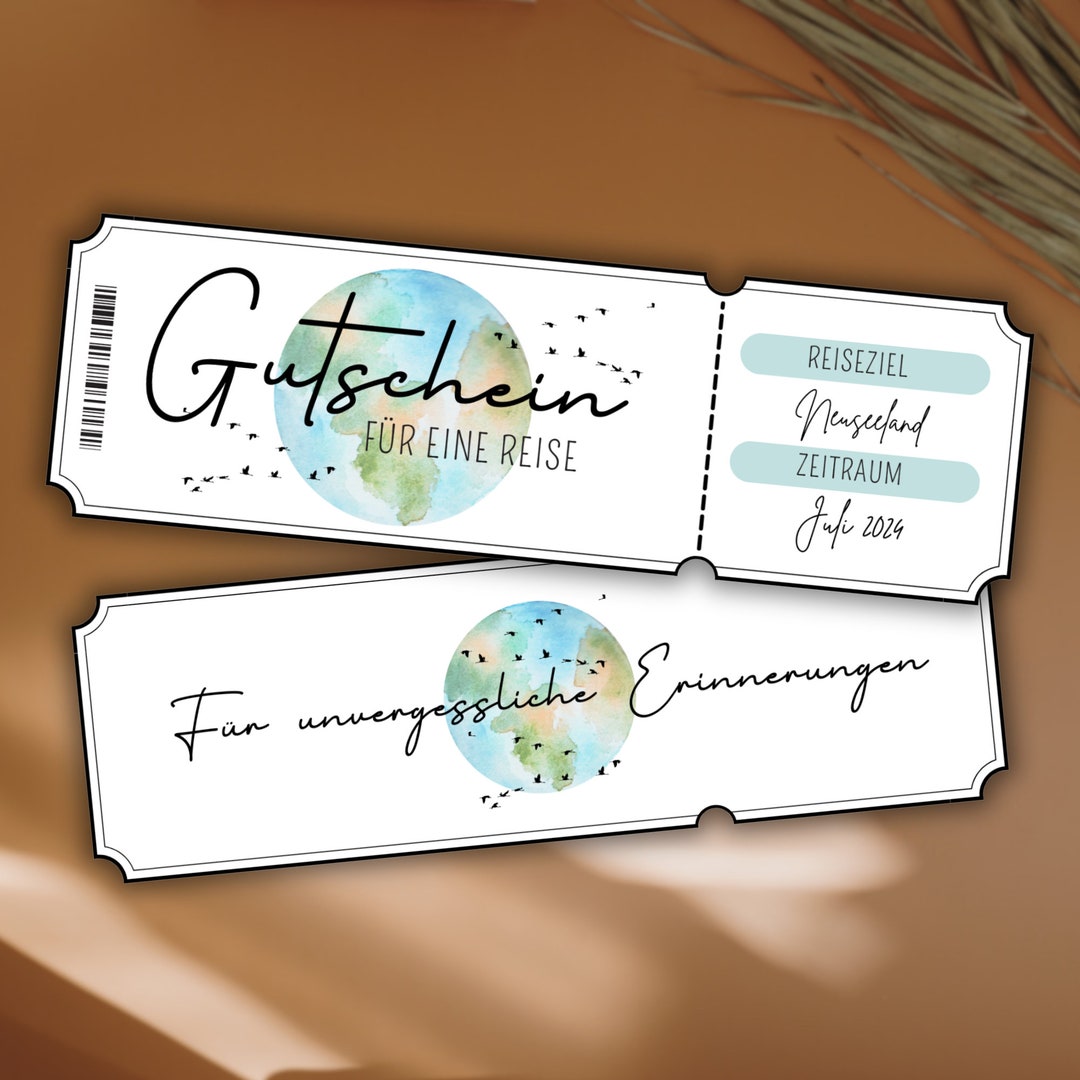 Travel Voucher Template, Holiday Voucher Template to Print Out, Travel ...