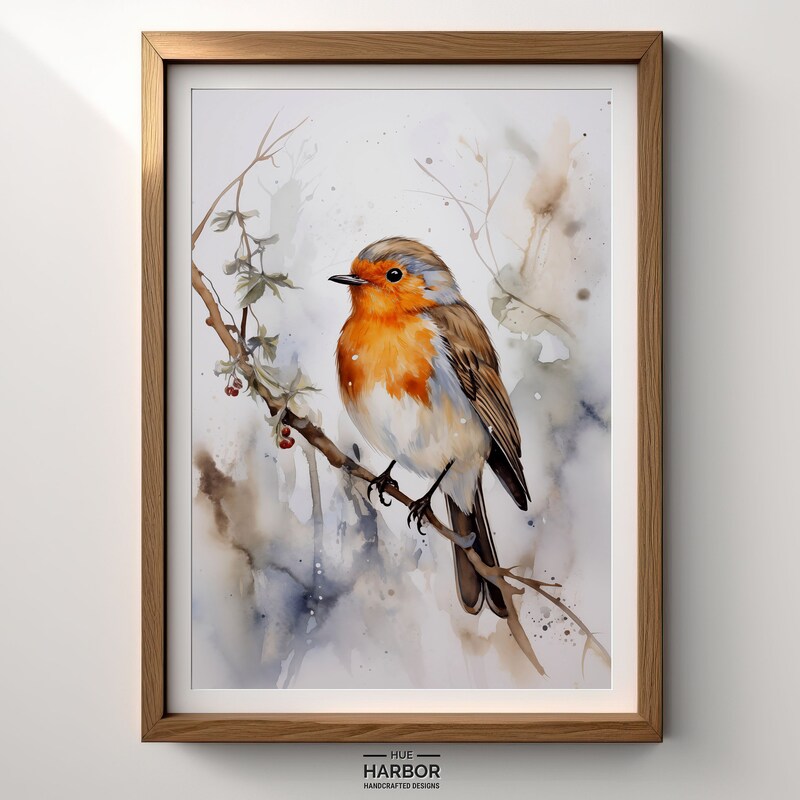 Robin Watercolor - Etsy