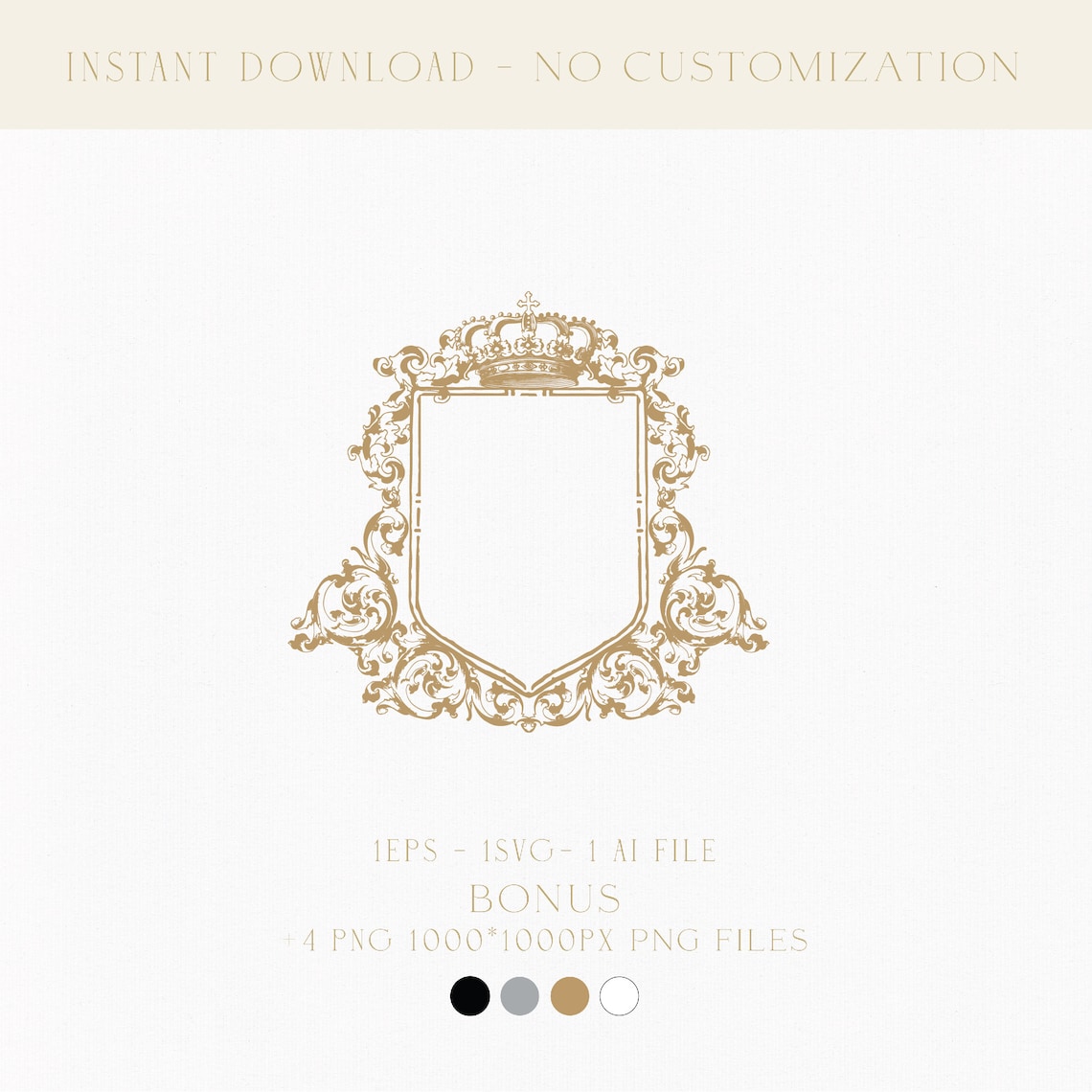 Luxury Wedding Logo, Royal Wedding Logo, Downloadable Wedding Monogram ...