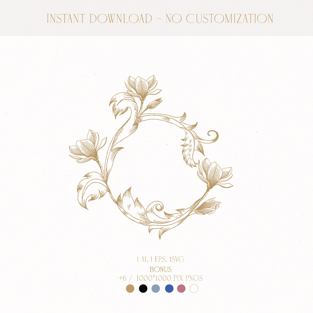 Magnolia Monogram Wedding Crest Monogram Logo Sketched - Etsy