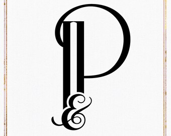 Modern Wedding Monogram, Premade Logo Design, Wedding Couple Logo ...