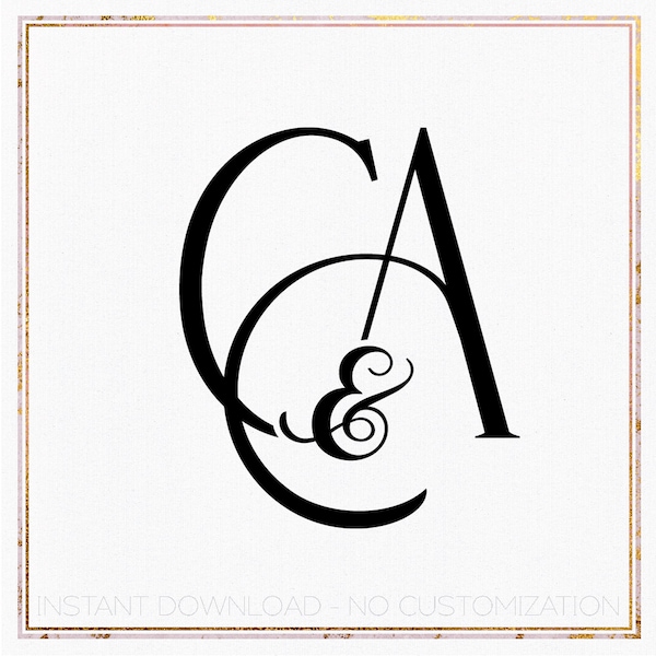 Monogram Ac - Etsy