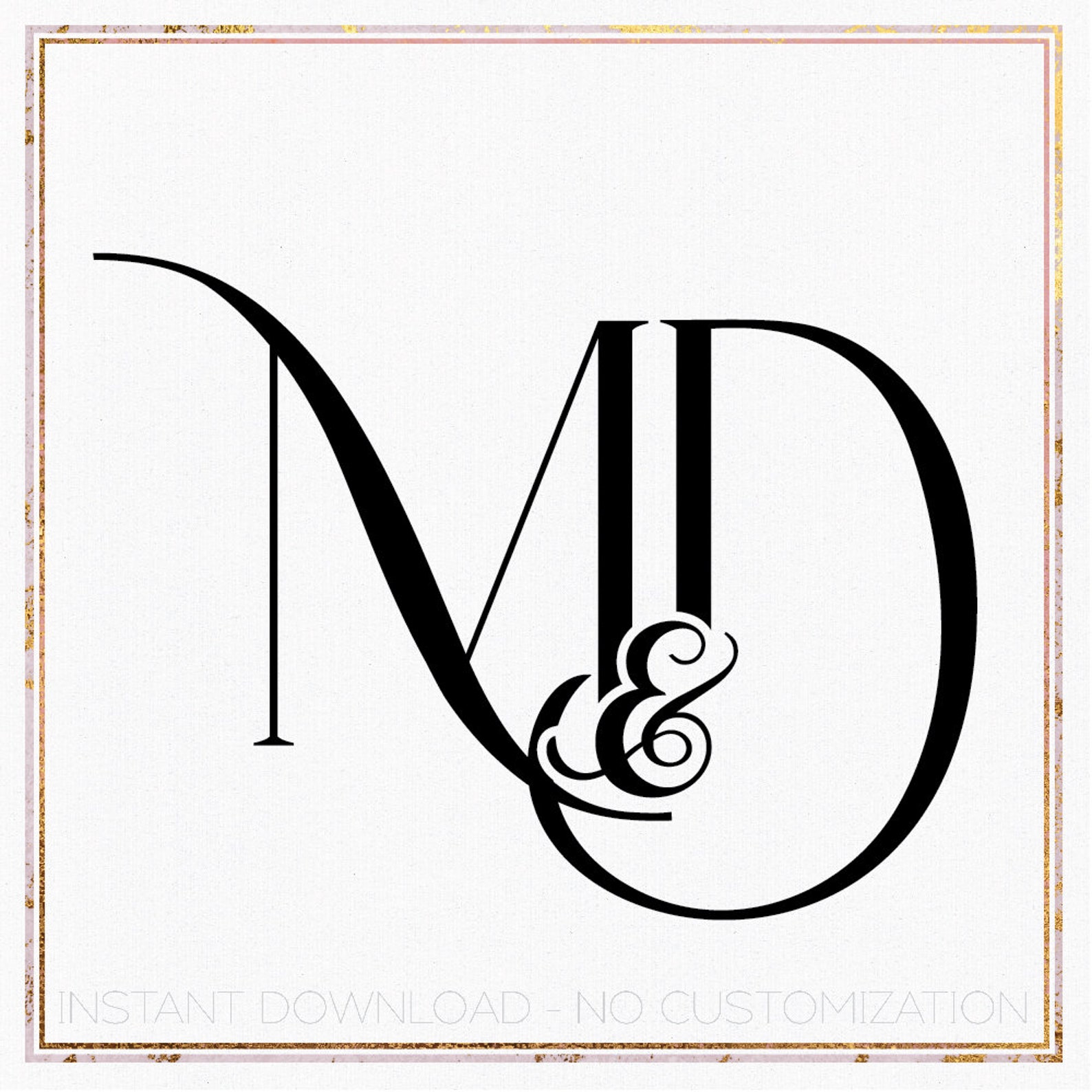 Wedding Monogram Initials, Wedding Logo, Wedding Monogram, MD, DM ...