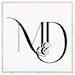 Wedding Monogram Initials, Wedding Logo, Wedding Monogram, MD, DM ...