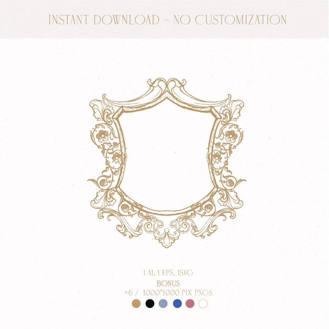 Royal Wedding Monogram, Wedding Stamp, Wedding Badge, Luxury Wedding ...