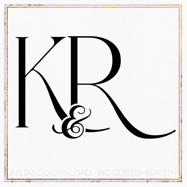 Kr Monogram - Etsy