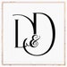 Minimalist Wedding Monogram, Initial Logo Design, DD (digital Download ...