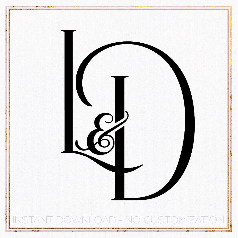 Wedding Gobo Monogram, Gobo Light, Wedding Logo Monogram, LD, DL, Dance ...