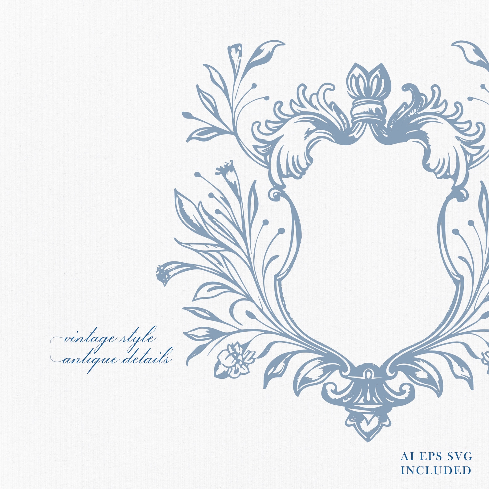 Vintage Wedding Crest, Elegant Monogram, Logo Design (digital Download ...