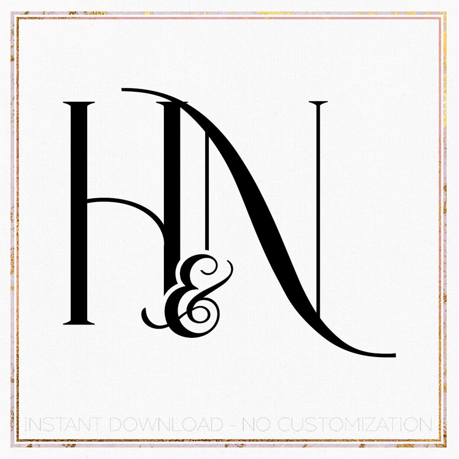 Minimalist Wedding Logo, Couples Initials Monogram, Wedding Monogram ...