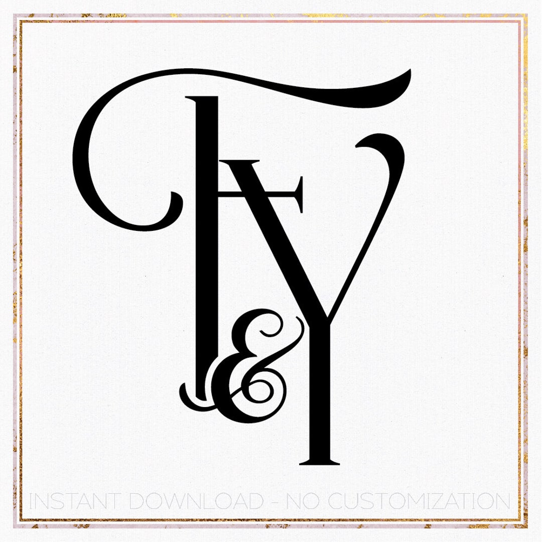 Minimalist Wedding Logo, Couples Initials Monogram, Wedding Monogram ...