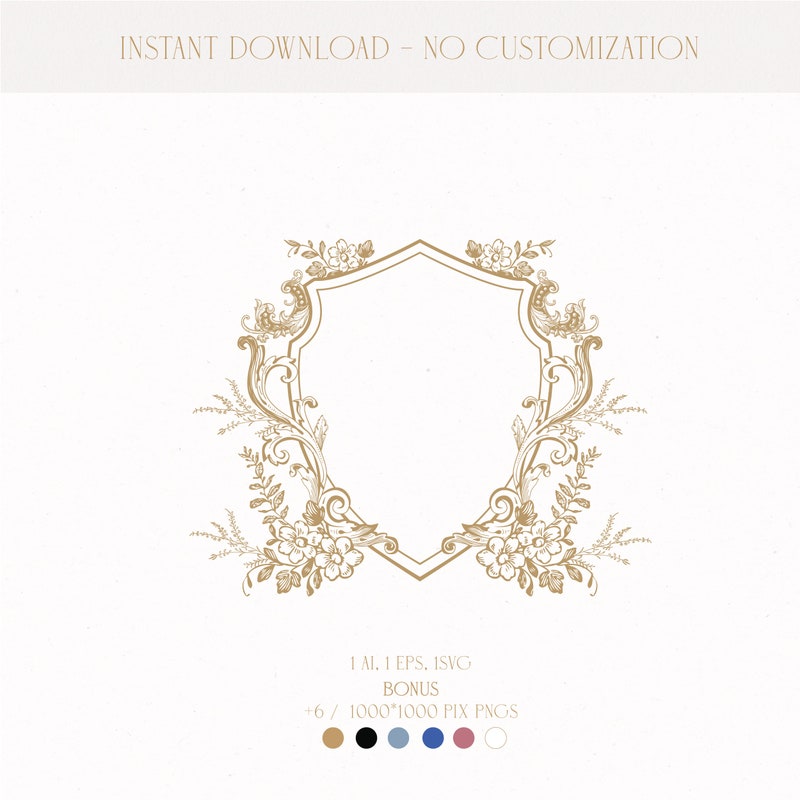 M and E Wedding Crest - Etsy