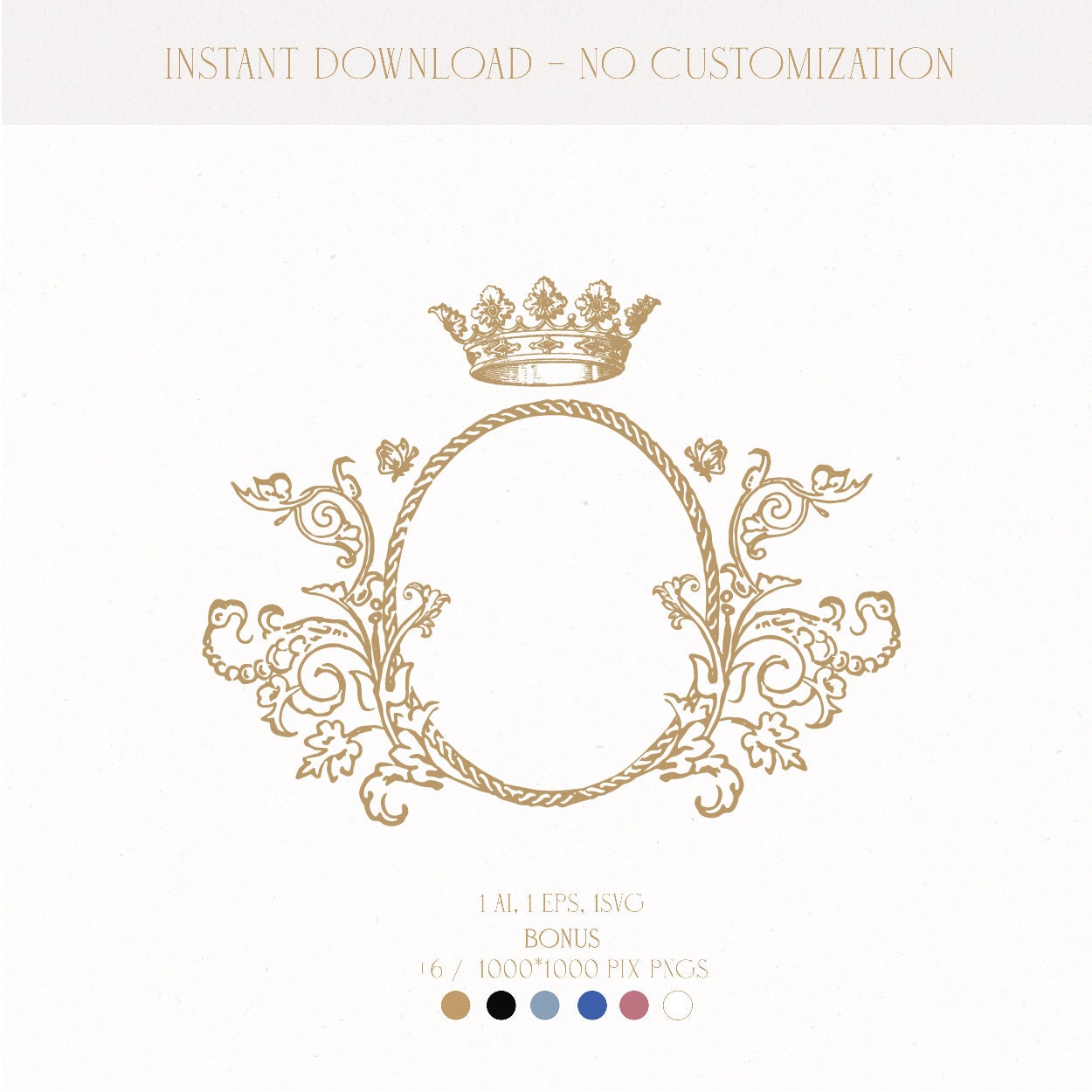 Royal Wedding Monogram, Wedding Stamp, Wedding Badge, Luxury Wedding ...