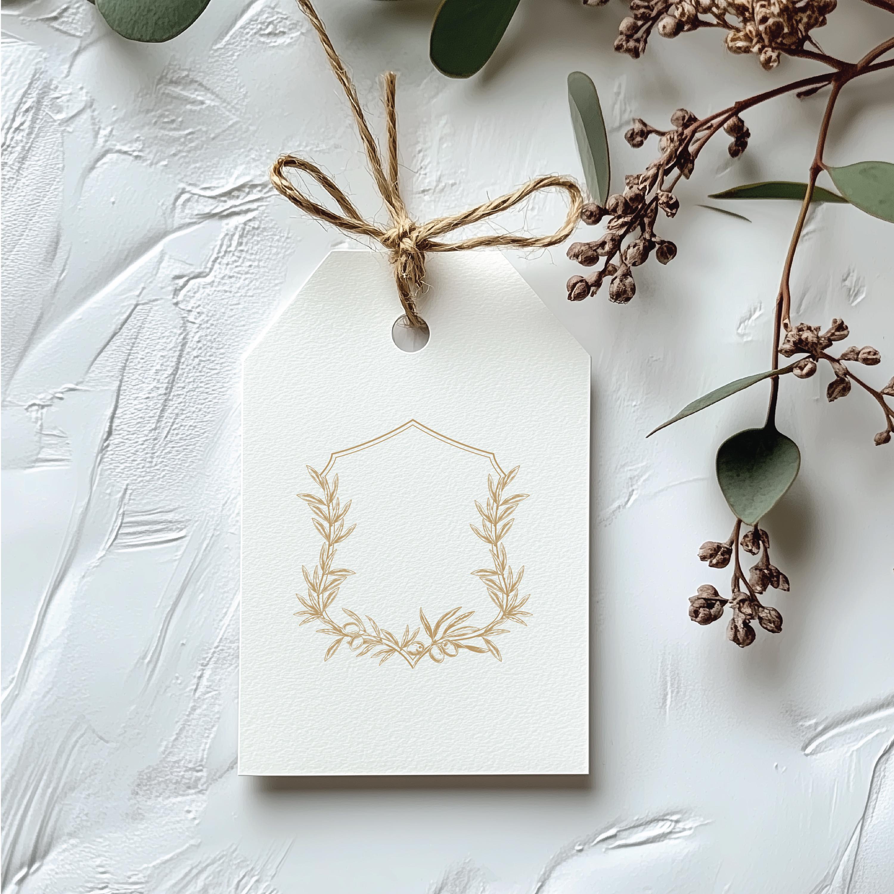 Olive Branch Wedding Crest, Elegant Monogram (digital Download) - Etsy