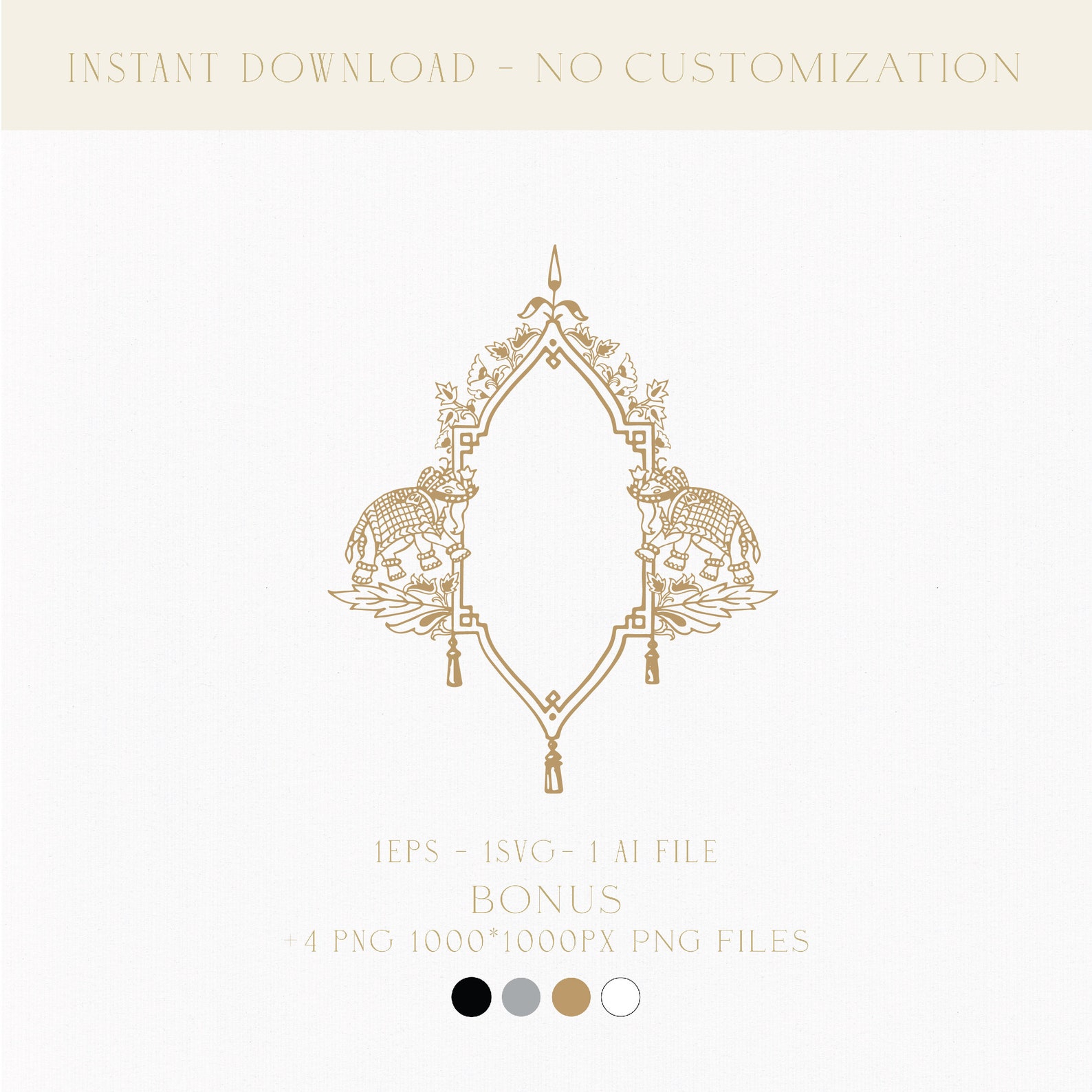 Indian Wedding Crest for Personalized Stationary and Unique Wedding ...