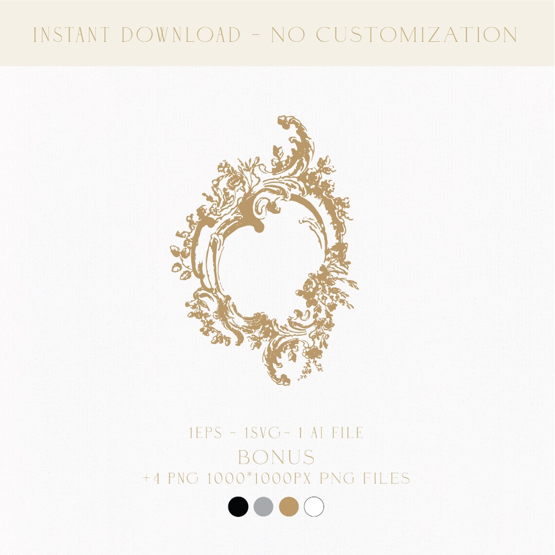 Wedding Crest, Editable Monogram, Monogram Svg, Png, Vintage Wedding ...