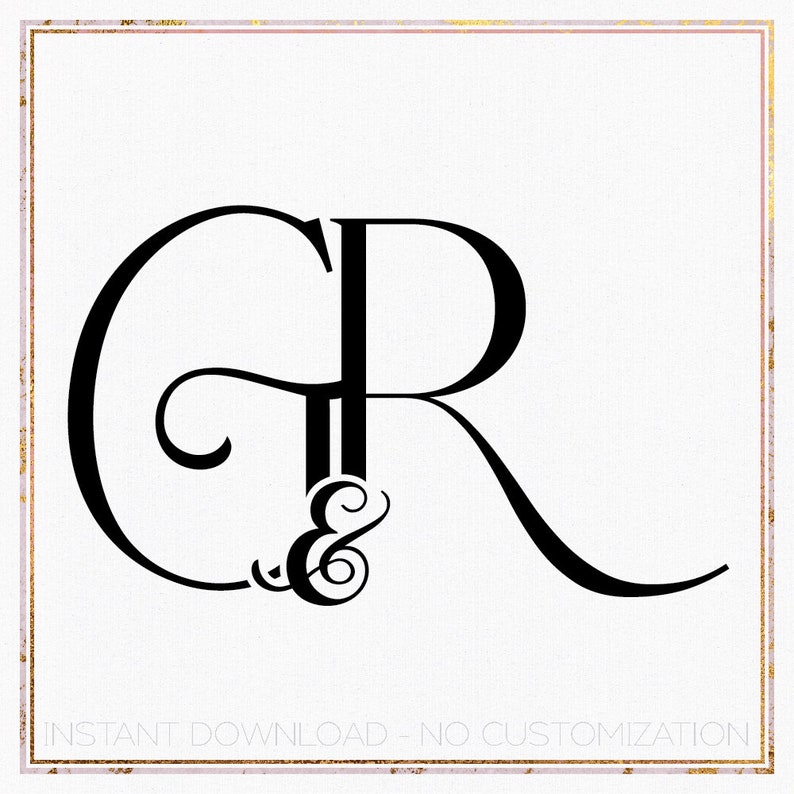 Minimalist Wedding Logo, Couples Initials Monogram, Wedding Monogram ...