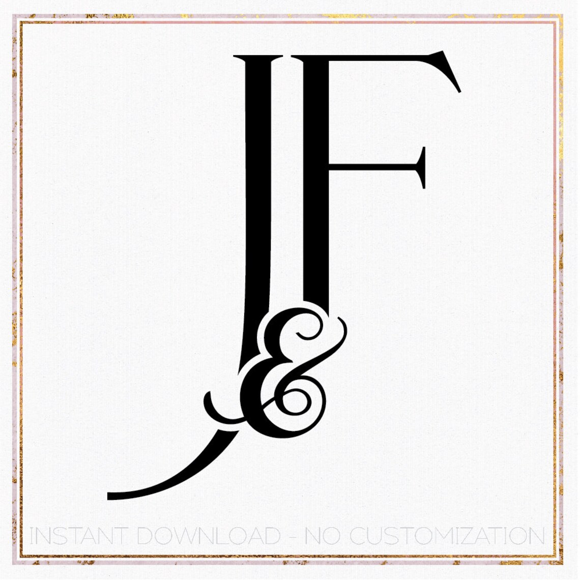 Minimalist Wedding Logo, Couples Initials Monogram, Wedding Monogram ...