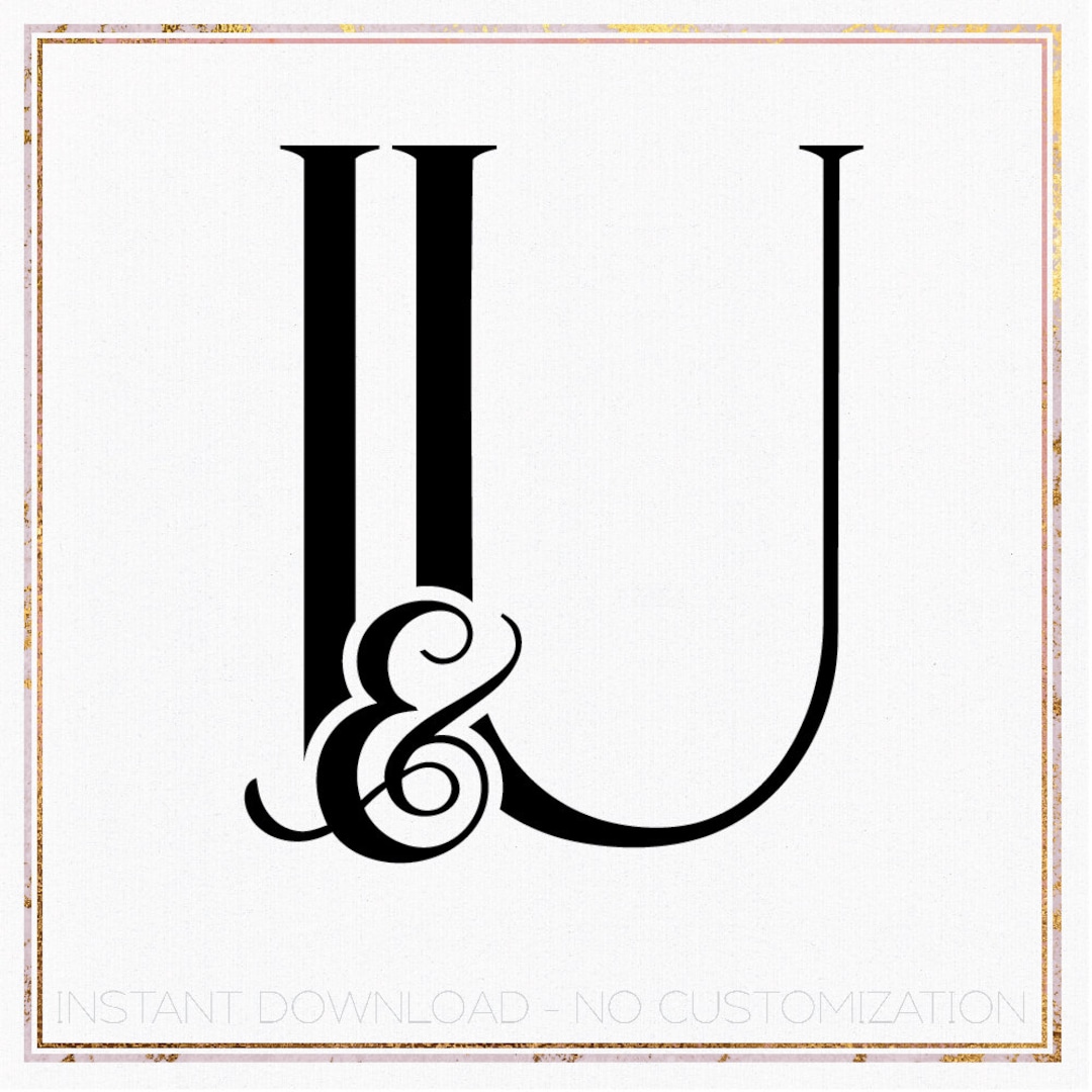 Minimalist Wedding Logo, Couples Initials Monogram, Wedding Monogram ...
