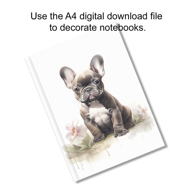 French Bulldog, A4 Digital File, Instant Download. Cute Puppy, Great ...