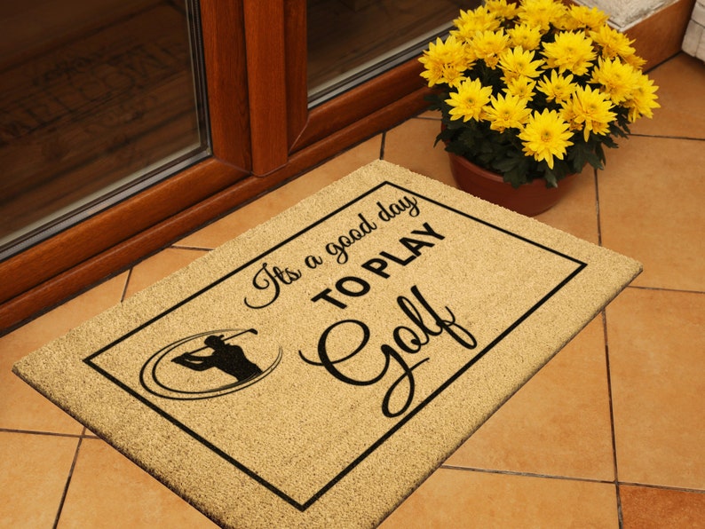 Funny Door Mat, Golf Doormat, Golf Sign, Golf Home Decor, Funny Doormat ...