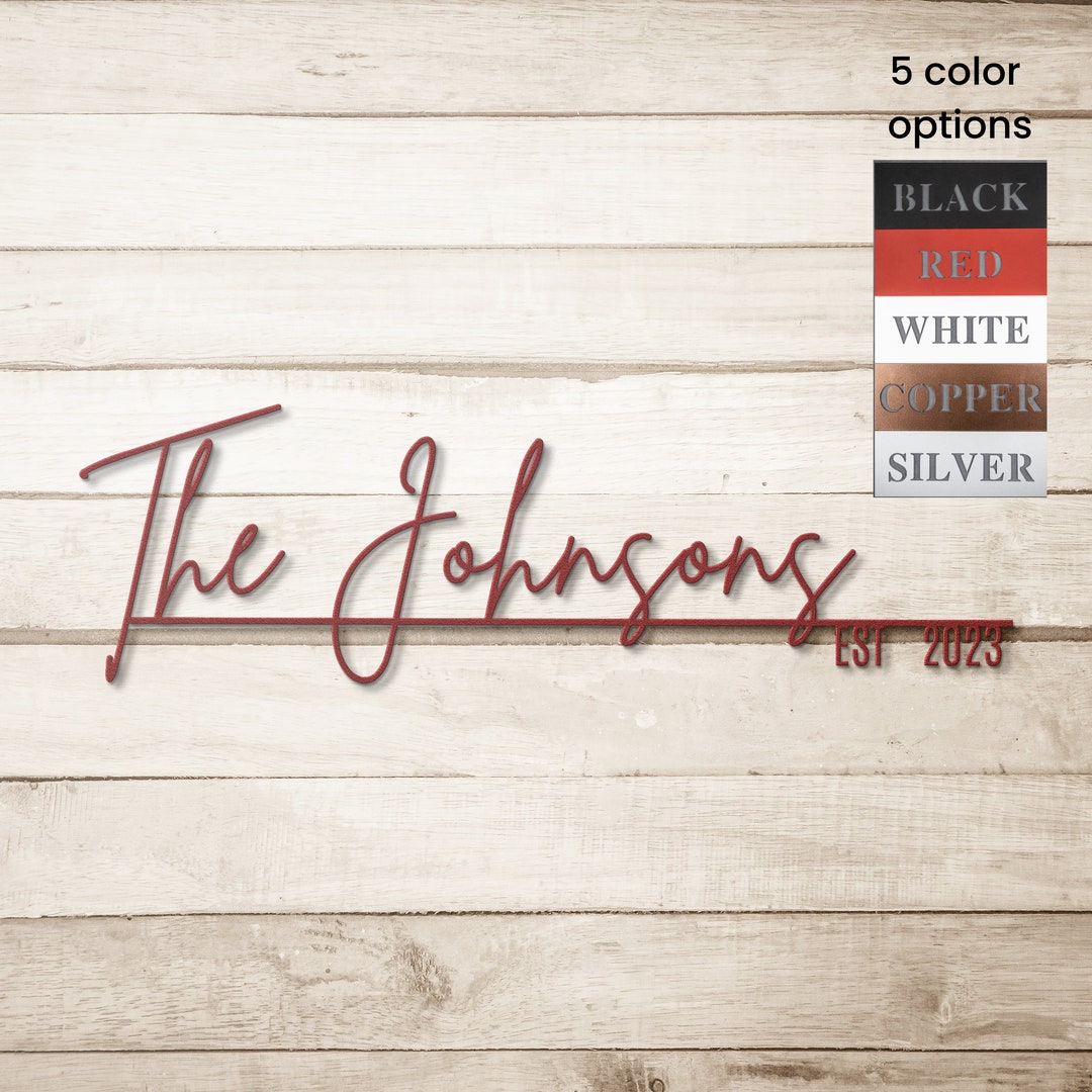 House Name Sign, Metal Name Sign, Metal Sign, Metal Sign Outdoor ...