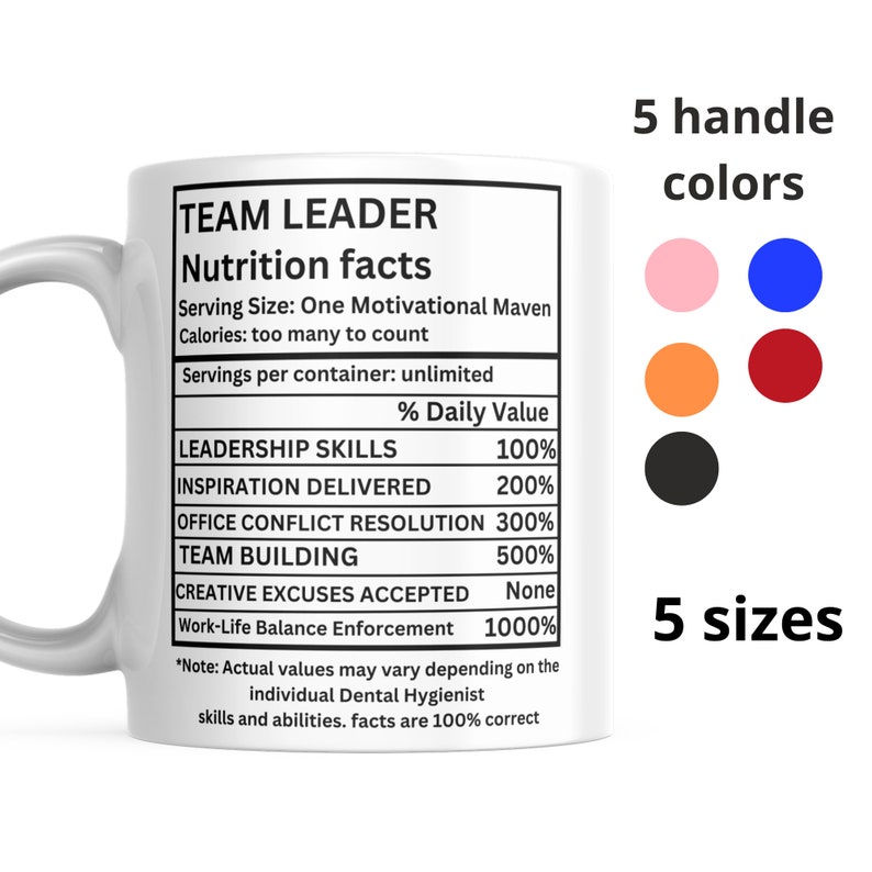 Team Leader Mug, Best Team Leader, Team Leader Gifts, Team Leader Gift ...