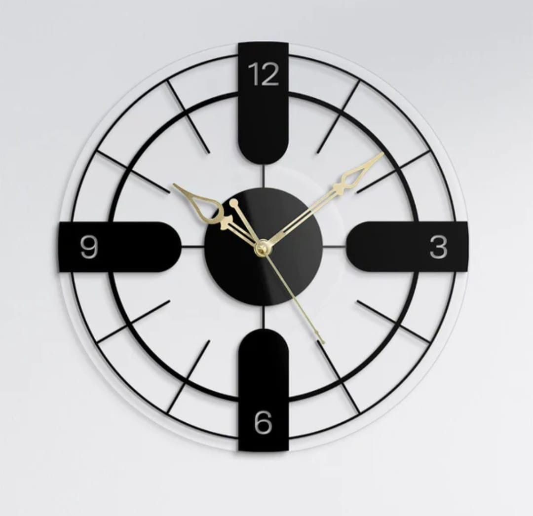 Modern Wall Clock With Latin Numerals, Outdoor Clock With Numbers ...