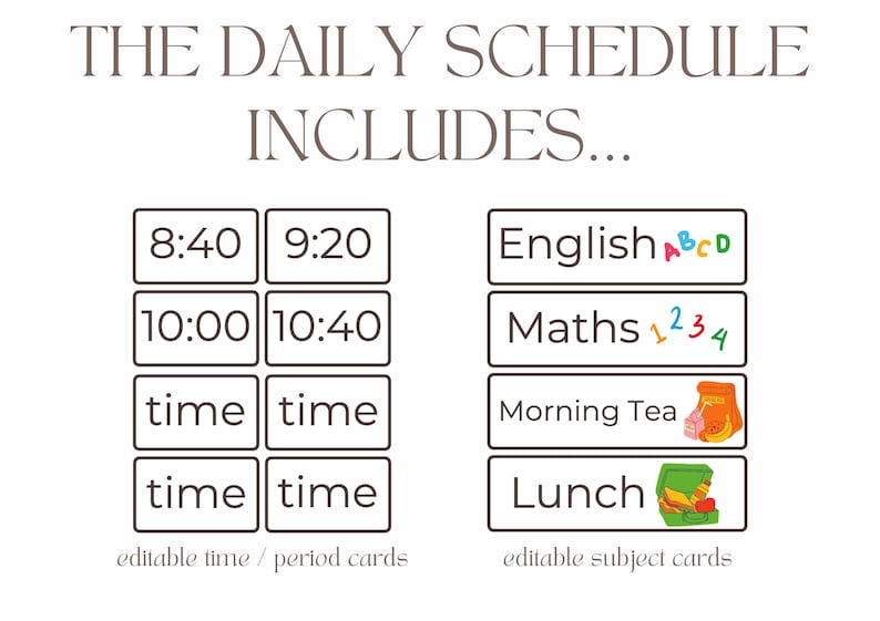 Classroom Daily Routine Bundle - Etsy