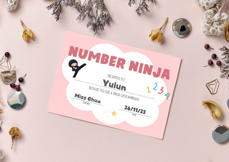 Pastel End of Year Class Certificate Awards for School Students - Etsy