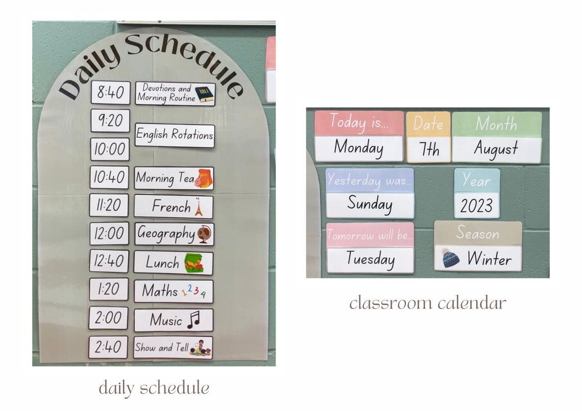 Classroom Daily Routine Bundle - Etsy