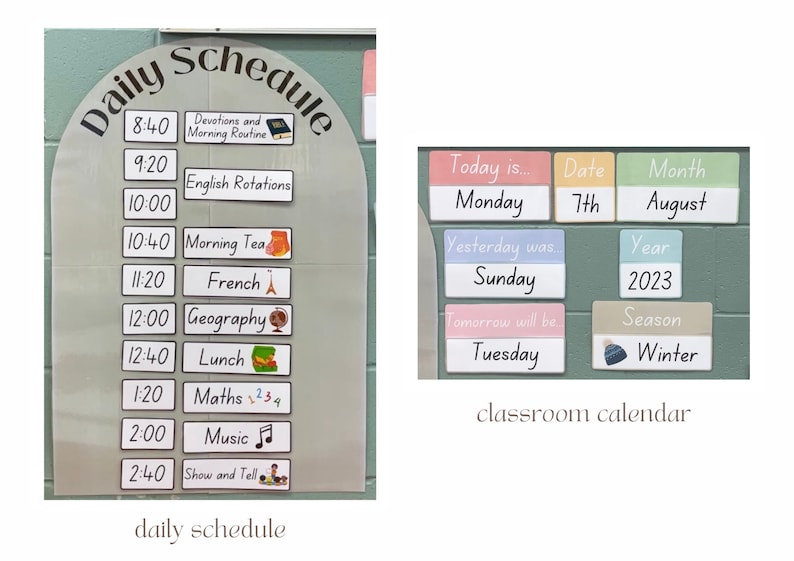 Classroom Daily Routine Bundle - Etsy