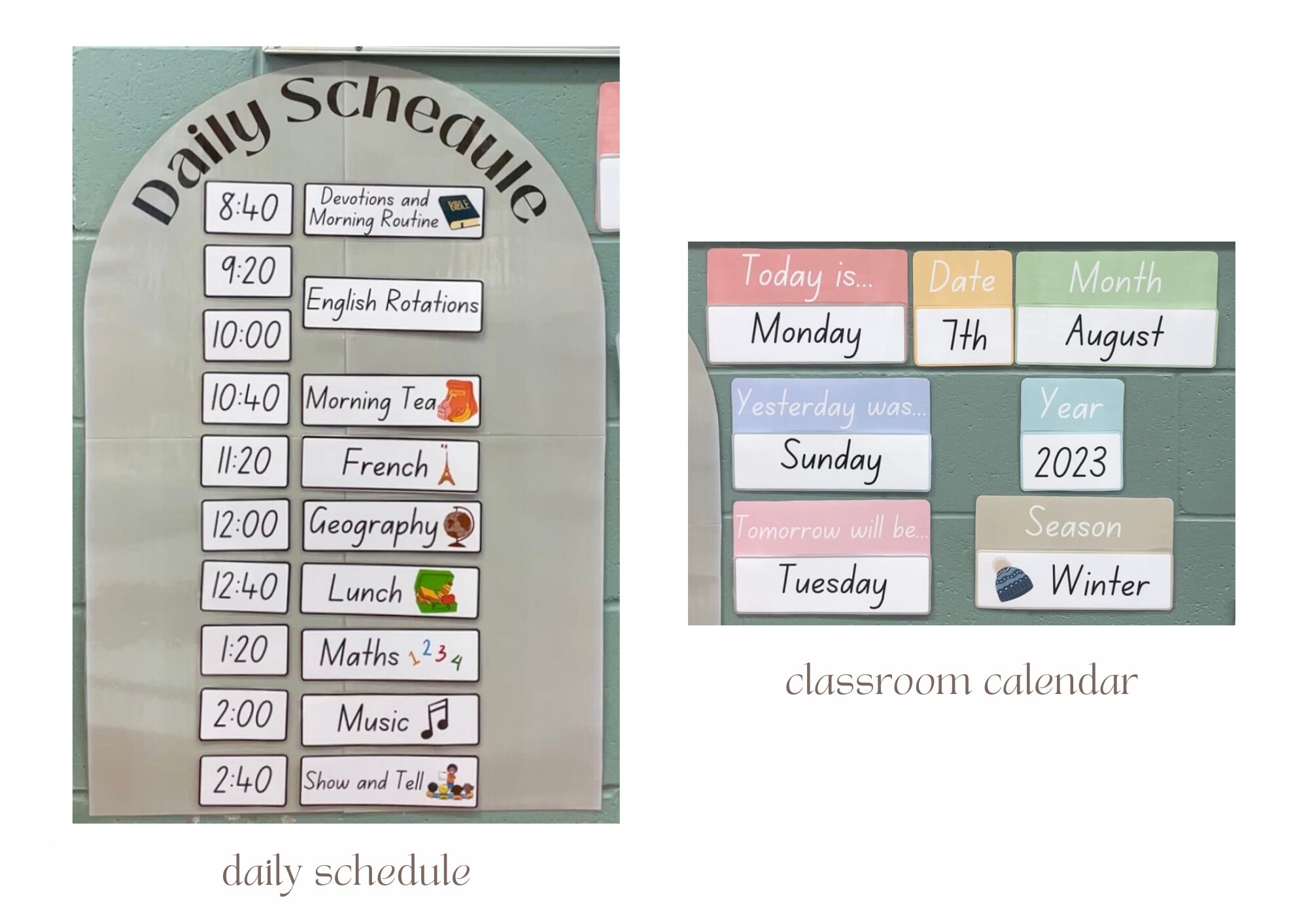 Classroom Daily Routine Bundle - Etsy Australia