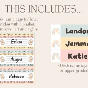 Student Desk Name Tags (upper and Lower Grades) - Etsy