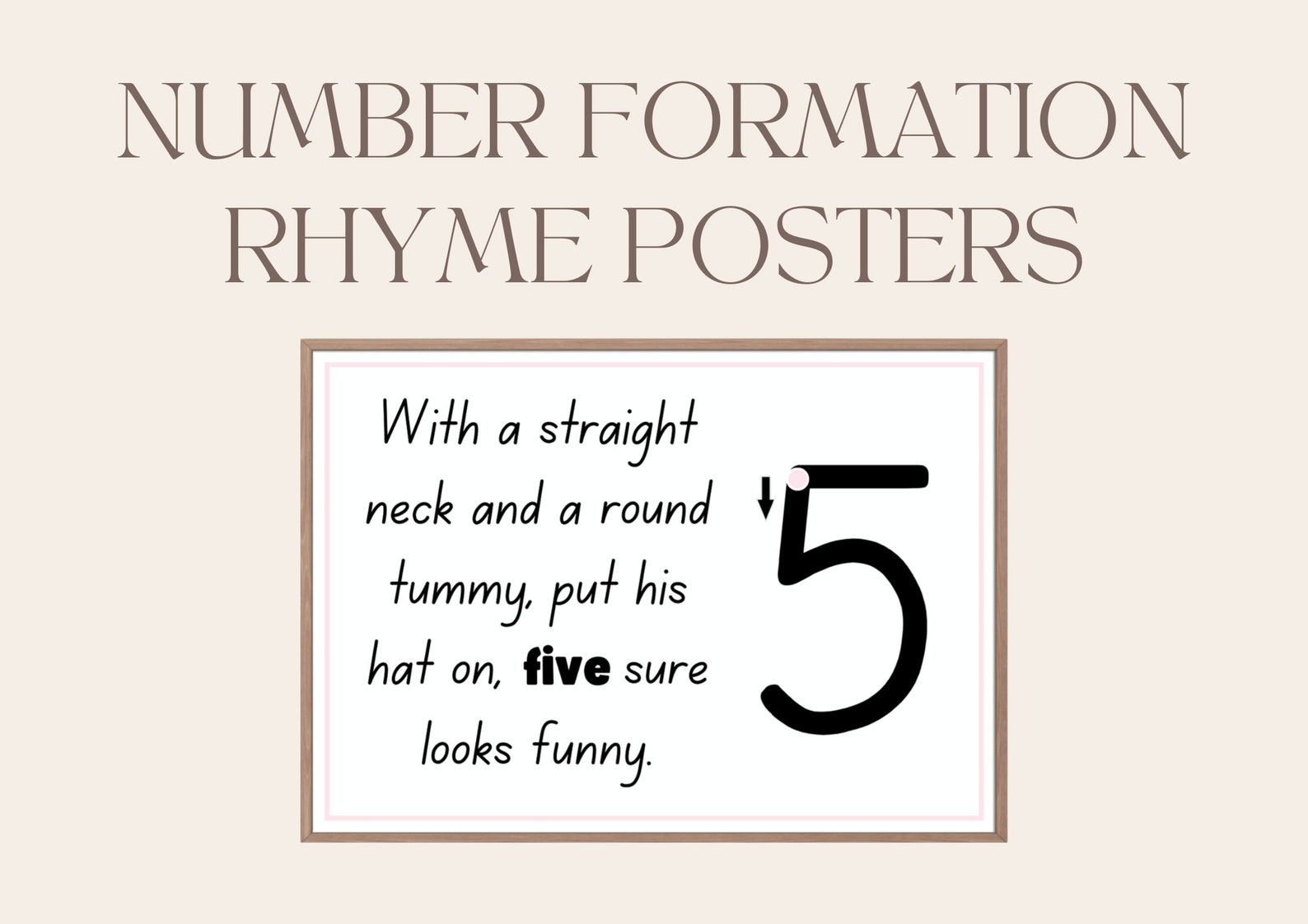 Number Formation Rhyme Posters - Etsy
