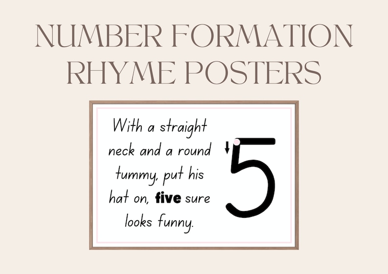 Number Formation Rhyme Posters - Etsy