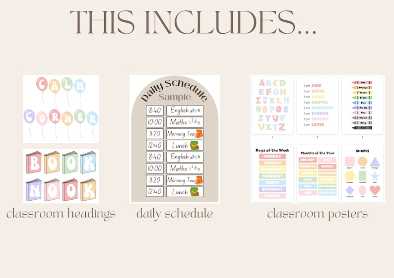 Early Years Classroom Essentials Bundle - Etsy Australia