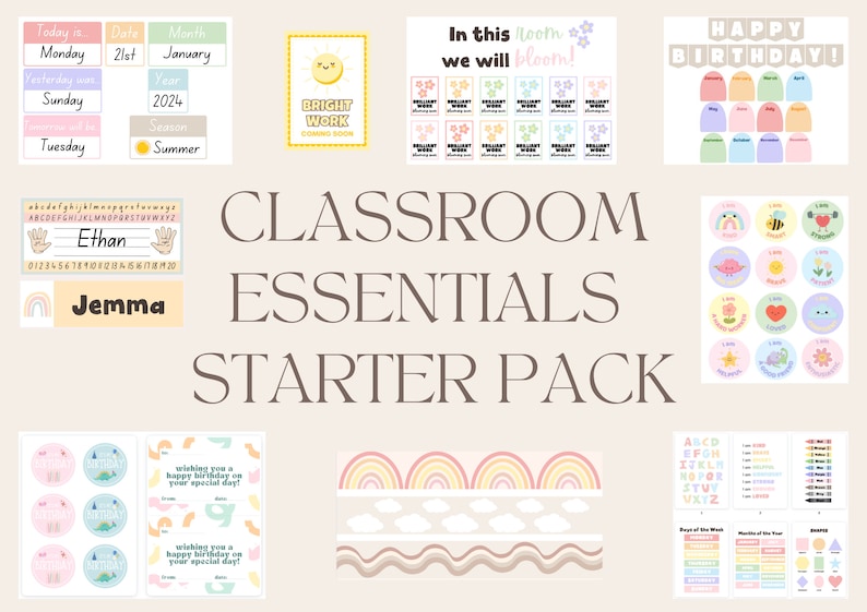 Classroom Essentials Starter Pack - Etsy