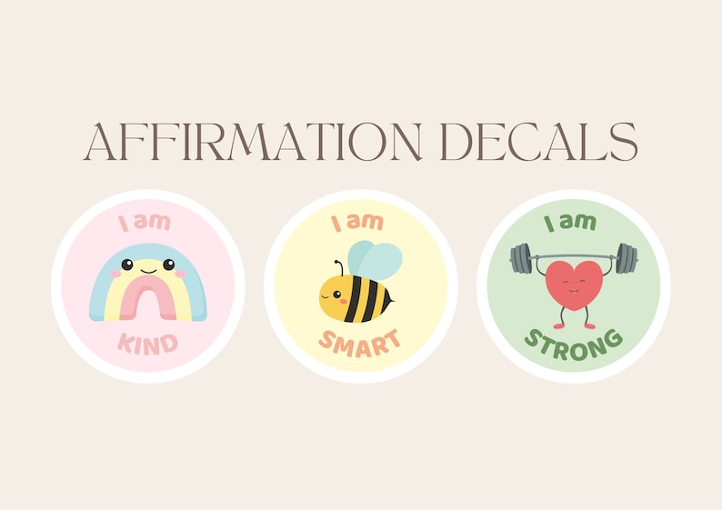 Affirmation Station Decals - Etsy