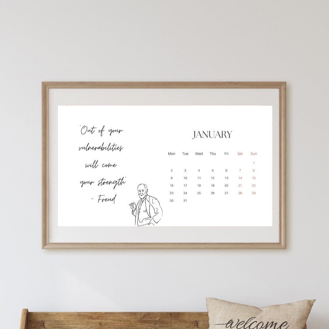 Psychology Quote Calendar 2023 Digital Print - Etsy