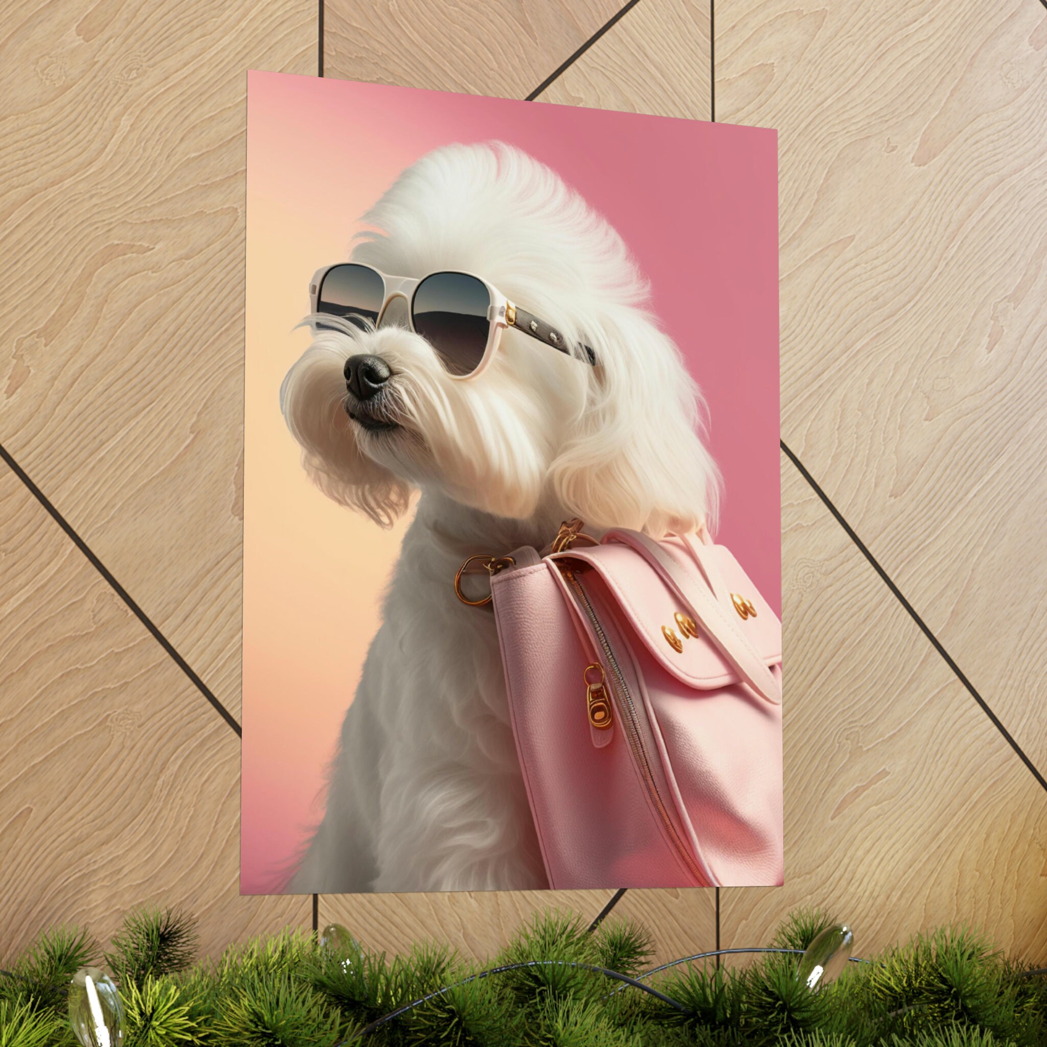 Cute Dog Poster Dog Puppies Art Print Dog Art Poster Dog Lovers Gift ...